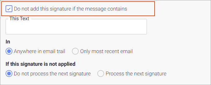 How to apply a signature to only the first message in an email chain ...
