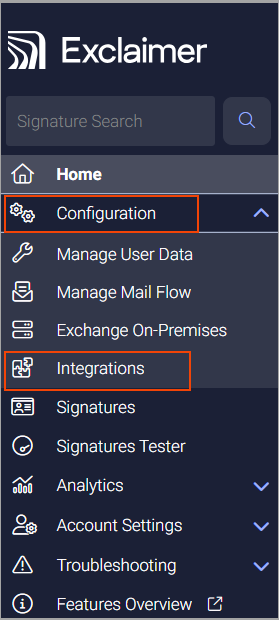 Integrations – Exclaimer Knowledge Base
