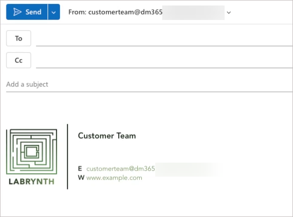 How to apply a personal signature to an email sent from a shared mailbox – Exclaimer Knowledge Base