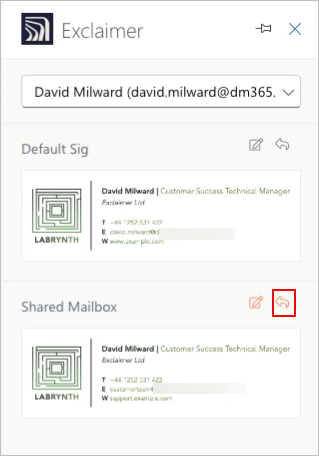 How to apply a personal signature to an email sent from a shared ...