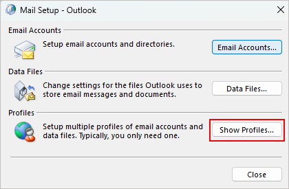 How to re-create the Outlook Mail Profile – Exclaimer Knowledge Base
