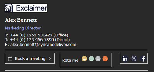 How does dark mode affect email signatures? – Exclaimer Knowledge Base