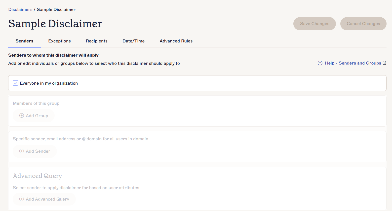Manage Disclaimer rules – Exclaimer Knowledge Base